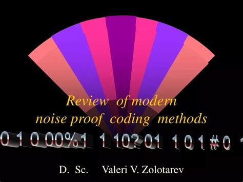 ppt review of modern noise proof coding methods powerpoint