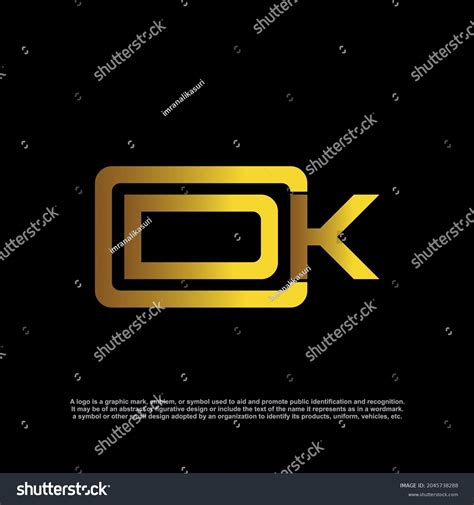 Modern Letter Cdk Vector Logo Letter Stock Vector Royalty Free 2045738288 Shutterstock