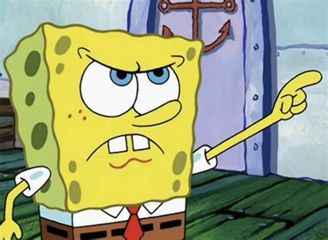 Spongebob Mad Face