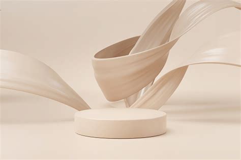 브라운 파운데이션 크림 미용 및 화장품 제품의 쇼케이스와 받침대 연단의 3d 그림 보습제에 대한 스톡 사진 및 기타 이미지 보습제 입체 이미지 액체 Istock