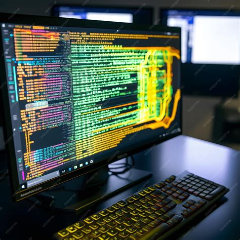 Premium Photo Upclose View Of Python Code On Computer Screen Deciphering Intricacies Of Data