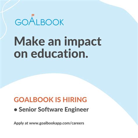 Goalbook On Linkedin Edtech Seniorsoftwareengineer Golang