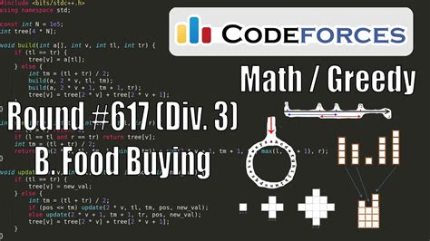 Codeforces Round 617 Div 3 B Food Buying YouTube