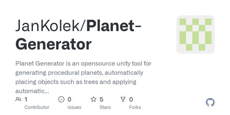 github jankolek planet generator planet generator is an opensource
