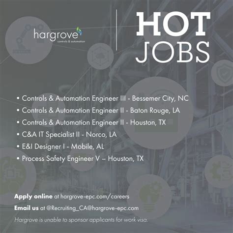 Hiring Hargrove Controls And Automation