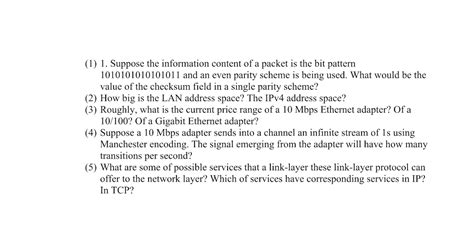 solved suppose the information content of a packet is the