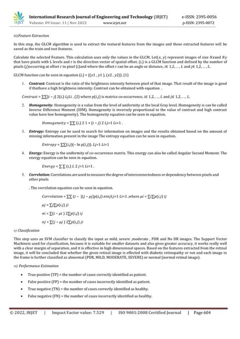 Feature Extraction To Detect And Classify Diabetic Retinopathy Using Fundal Images Pdf