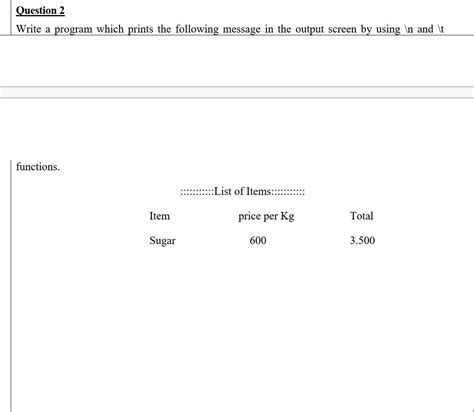 solved 1 aim understand syntax semantics and usage of print