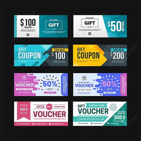 상품권 쿠폰 모음 세트 템플릿 Psd 다운로드 디자인 자료 다운로드