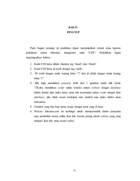 Laporan Praktikum Basis Data Modul Vi Membuat Website Pdf