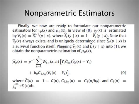 Ppt Nonparametric Estimation Of Conditional Var And Expected