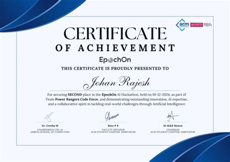 Johan Rajesh On Linkedin Thrilled To Share Our Hackathon Achievement