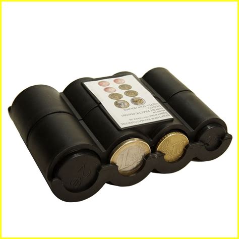 Euro Coin Holder Organizer Pocket Fit Travel Dispenser All 8 Coin Sizes