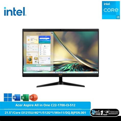 Jual Acer Aspire All In One C22 1700 I3 512 21 5 Intel Core I31215U 4G 1 512G 1 Win11 DQ BJPSN