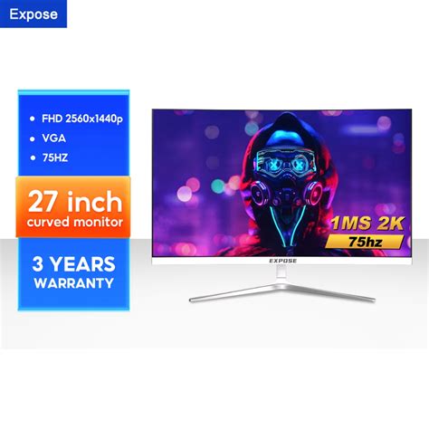 EXPOSE 27 Inch Computer Monitor 24 Inch Pc Monitor 165hz Gaming Computer Monitor Curved