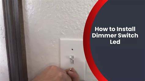 How To Install Dimmer Switch Led Fix Up Blueprint