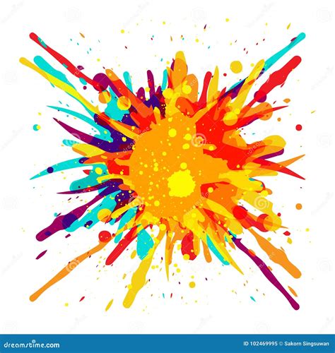 Vector Splatter Color Background Design Illustration Des Stock Vector Illustration Of Modern