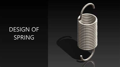 SPRING DESIGN SOLIDWORKS TUTORIAL YouTube
