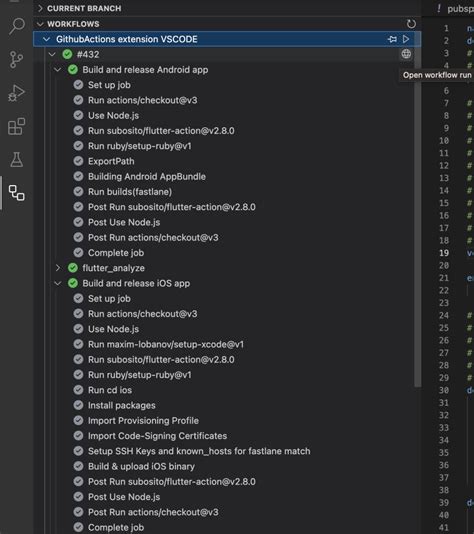Githubactions Extension Vscode By Flutter