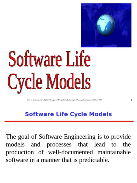 Chapter 2 Software Development Life Cycle Models Pdf Technology Development Information