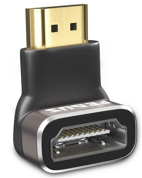Fedus 8k Ultra Hd Hdmi Connector 90 Degree L Shape Hdmi Male To Female Converter Right Angle