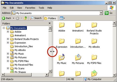 Windows Control The Split Container