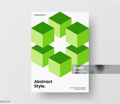 프리미엄 모자이크 타일 배너 개념 창조적 인 회사 정체성 디자인 벡터 일러스트 레이 션입니다 연차 보고서에 대한 스톡 벡터 아트