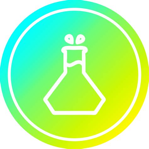 Science Experiment Circular In Cold Gradient Spectrum 9987896 Vector