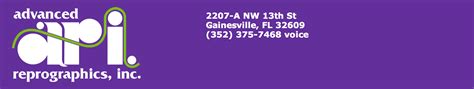 Advanced Reprographics Inc Gainesville Fl