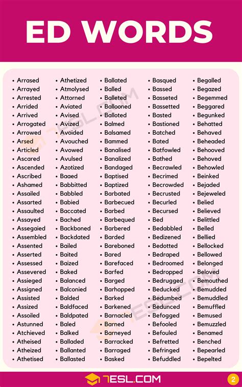 Ed Words 2400 Words In English • 7esl