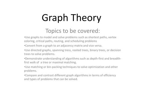 PPT Graph Theory PowerPoint Presentation Free Download ID 5929736