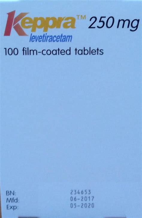 Medica Rcp Keppra Tablets 250mg Indications Side Effects