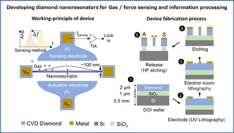 diamond nanoresonators for sensing and information processing nano