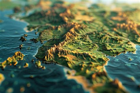 Detailed Close Up Of A World Map Perfect For Educational Materials