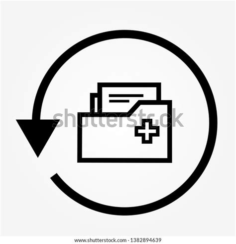 Backup Restore Icon Vector Cloud Arrow Stock Vector Royalty Free 1382894639 Shutterstock