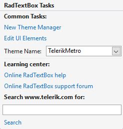 Design Time WinForms TextBox Control Telerik UI For WinForms
