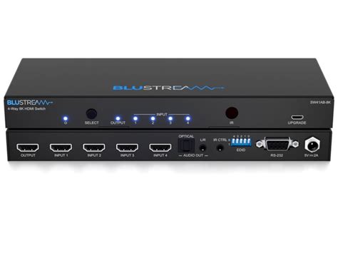 Blustream Sw41ab 8k 4 Way 8k Hdmi 2 1 Hdcp 2 3 Switch
