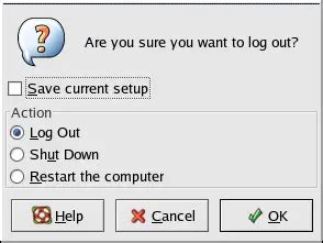 CentOS Enterprise Linux Step By Step Guide Logging Out