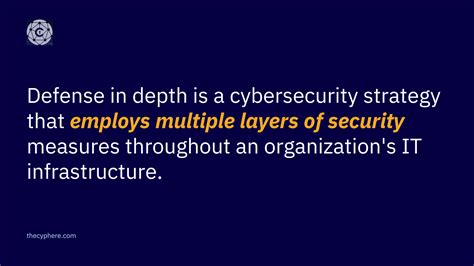 What Is Defense In Depth Strategy In Cybersecurity