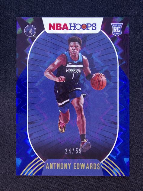 Anthony Edwards 2020 Hoops 216 Blue Explosion 59 Raw Price Guide