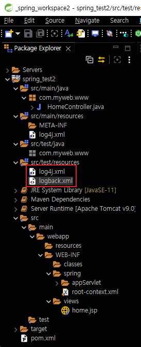 Springclass Logbackxml Log4jdbcxml 설정 — 핫냥