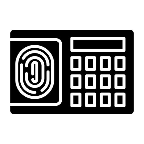 Fingerprint Scanner Icon Style 21208101 Vector Art At Vecteezy