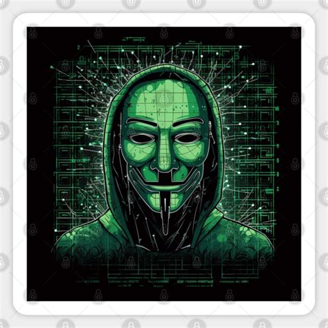 Anonymous Mask Anonymous Hacker Sticker Teepublic