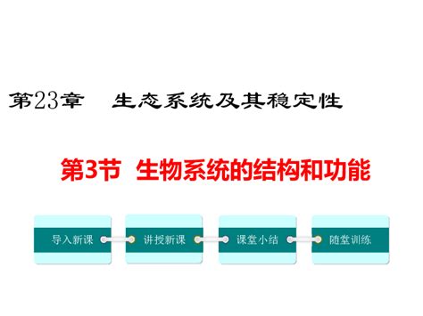 [生物]第8单元 第23章 第3节 生态系统的结构和功能课件 26张ppt 课件下载预览 二一课件通