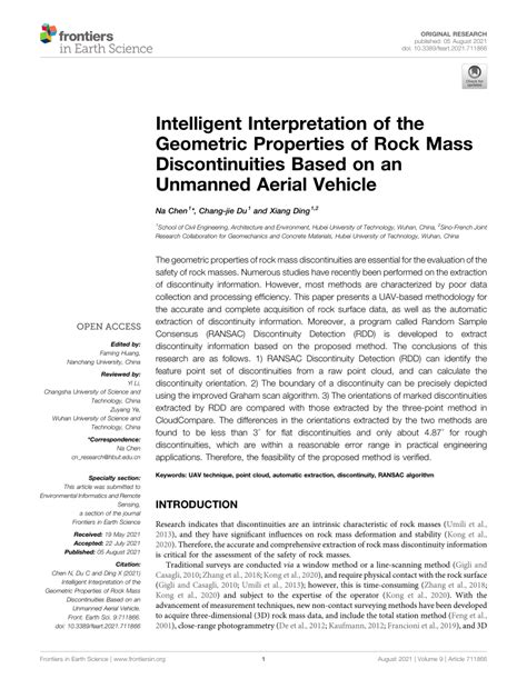 Pdf Intelligent Interpretation Of The Geometric Properties Of Rock Mass Discontinuities Based