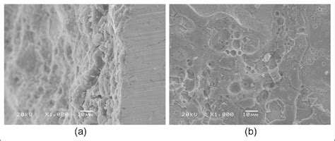 Sem Photographs Of Recast Layer A Micrograph Of Recast Layer Due To
