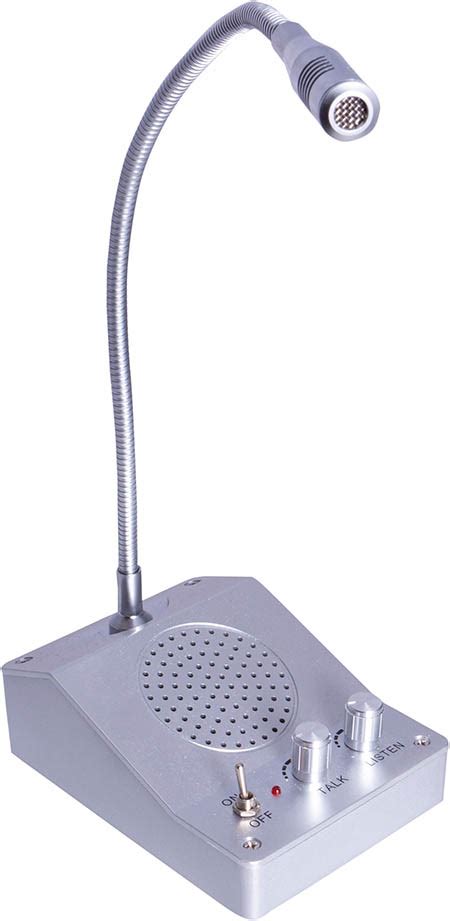 2 Way Intercom Talk Through Glass Intercom System Microphones