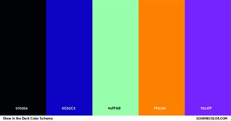 Glow In The Dark Color Scheme Aqua SchemeColor