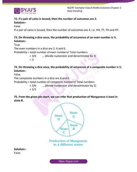 NCERT Exemplar Class Maths Solutions Chapter Data Handling