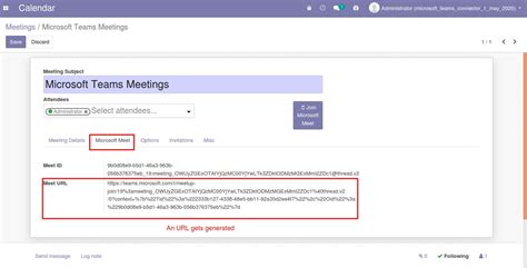 Odoo Microsoft Teams Virtual Meetings Integration Macrofix